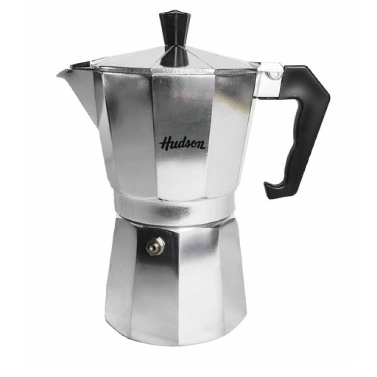 Cafetera Aluminio Pulido Hudson Tipo Italiana 6 Tazas – Bonafide Shop